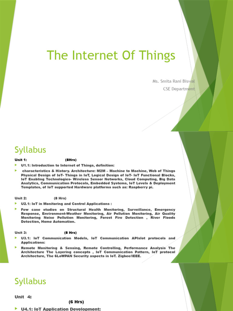 The Internet of Things (Updated) | PDF | Internet Of Things | Wireless Sensor Network