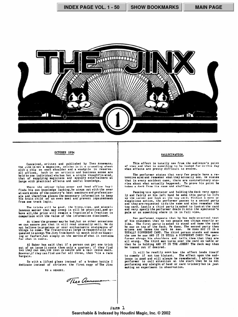 The Jinx Vol 001 | PDF