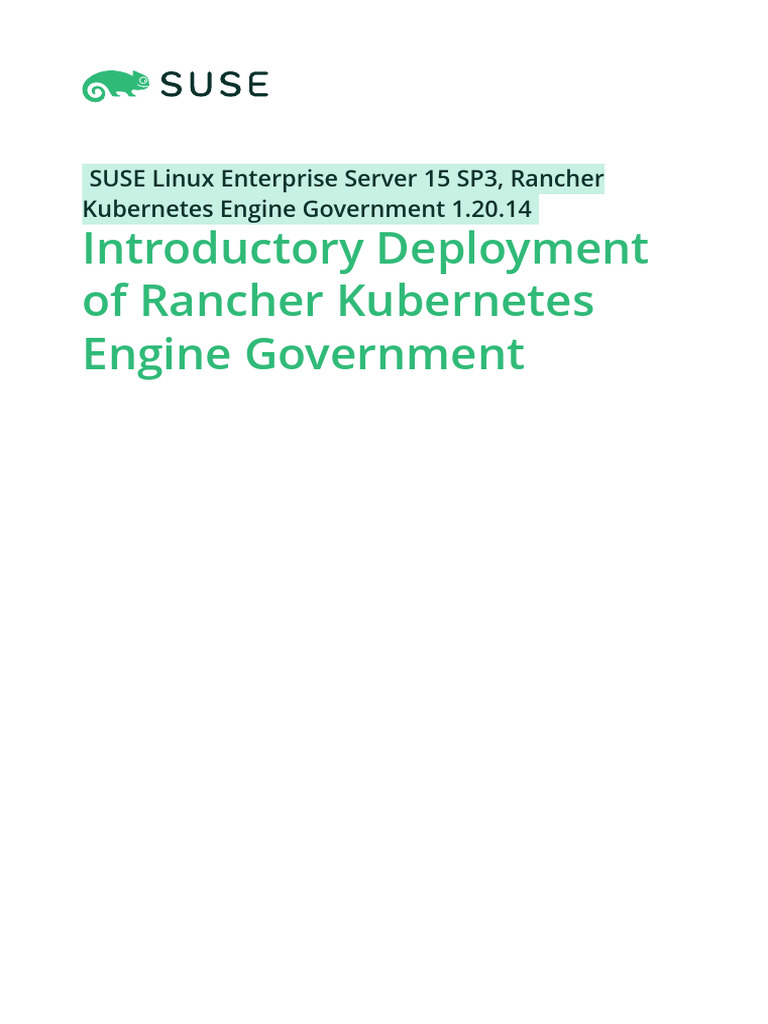 Kubernetes Ri Rke2-Sles Color en | PDF