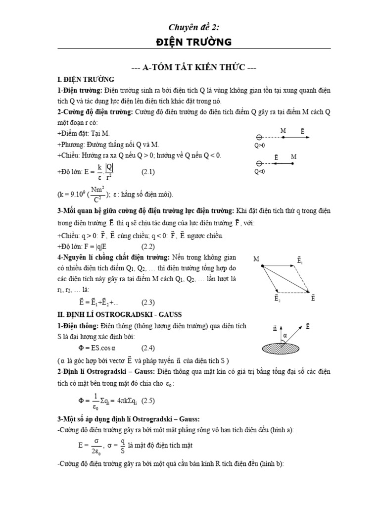 Chuyen de Dien Truong Boi Duong HSG Vat Li 11 | PDF