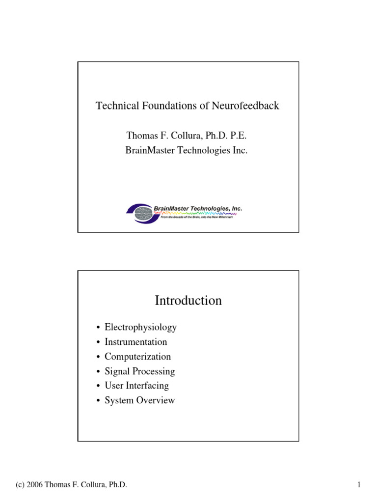Neurofeedback Technical Guide | PDF