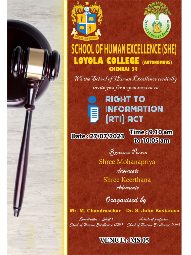 Understanding the Right to Information Act | PDF | Public Sphere | Justice