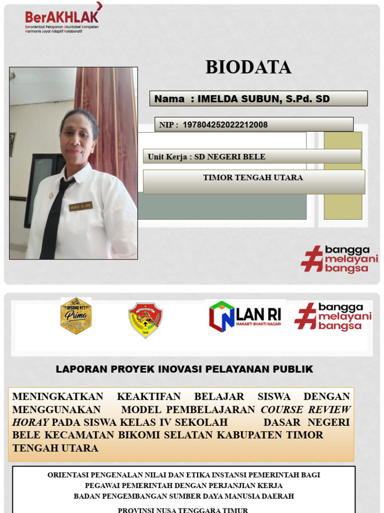 pRESENTASE lAPORAN (IMA SUBUN) | PDF