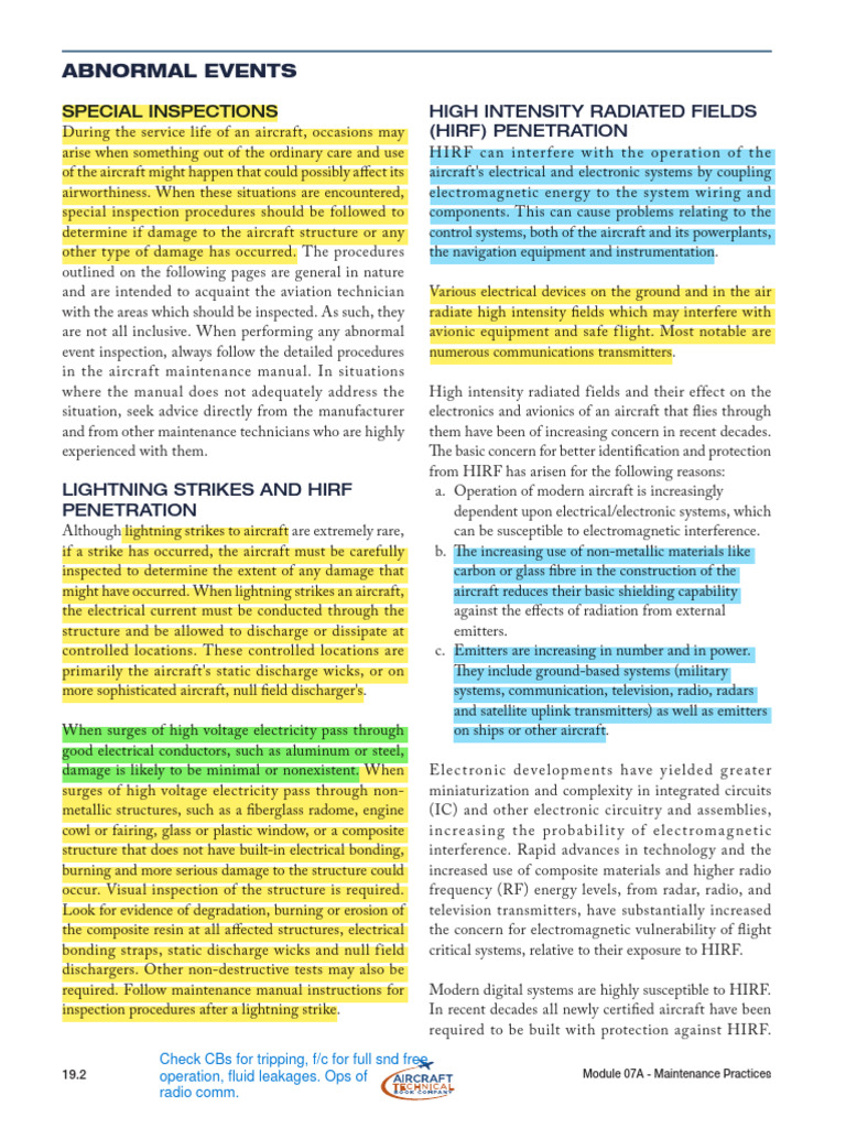 6 Abnormal Events Easa Module 07 B1 & B2 | PDF