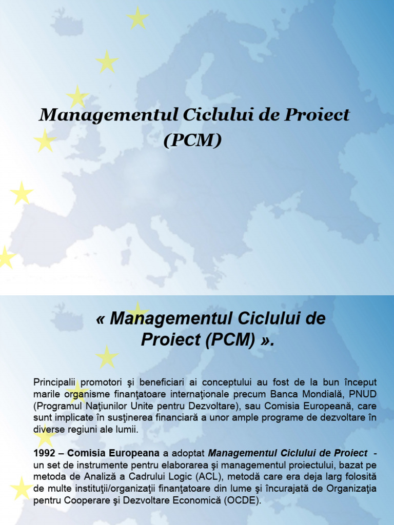 Managementul Ciclului de Proiect. | PDF