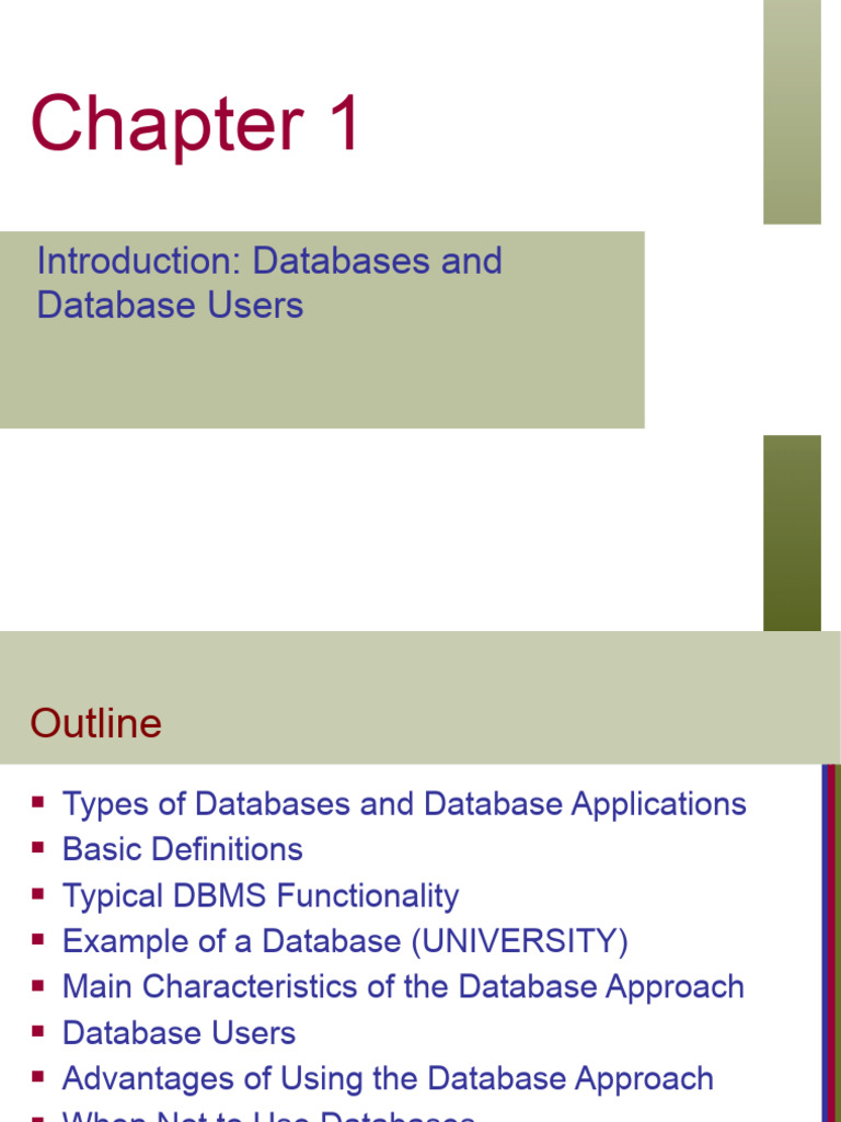 Chapter 1 | PDF | Databases | Data Model