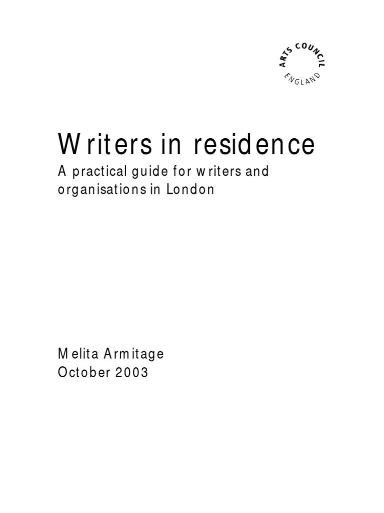 Writers in Residence: A Practical Guide | PDF | Qualitative Research ...