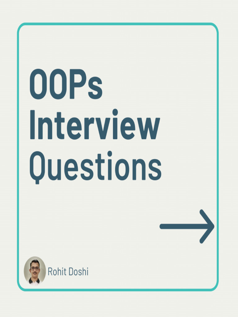 Oops Interview Questions | PDF Oops Interview Questions | PDF