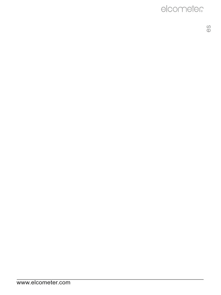 Guia de Usuario Elcometer 280 - Español | PDF