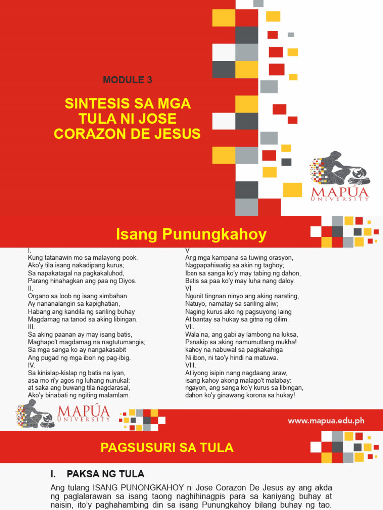 Sintesis NG Mga Tula Ni JCDJ | PDF