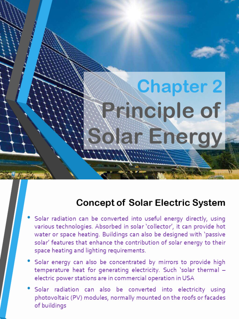 Solar Energy Systems Overview | PDF | Home & Garden