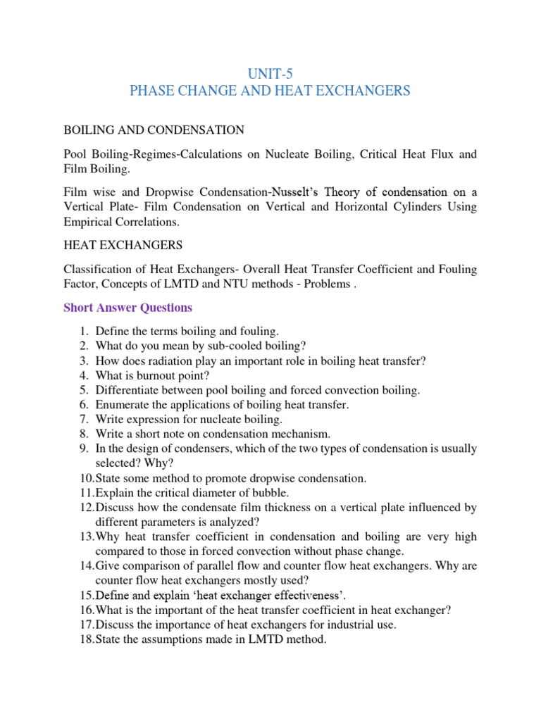 UNIT-5 Important Questions | PDF