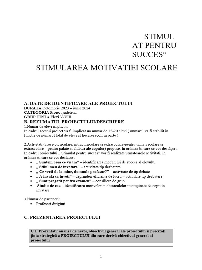 Motivat Pentru Succes | PDF