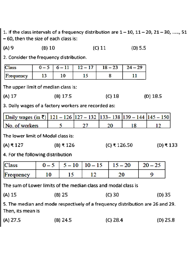 Statistics 4 Class 11 CBSE Board | PDF