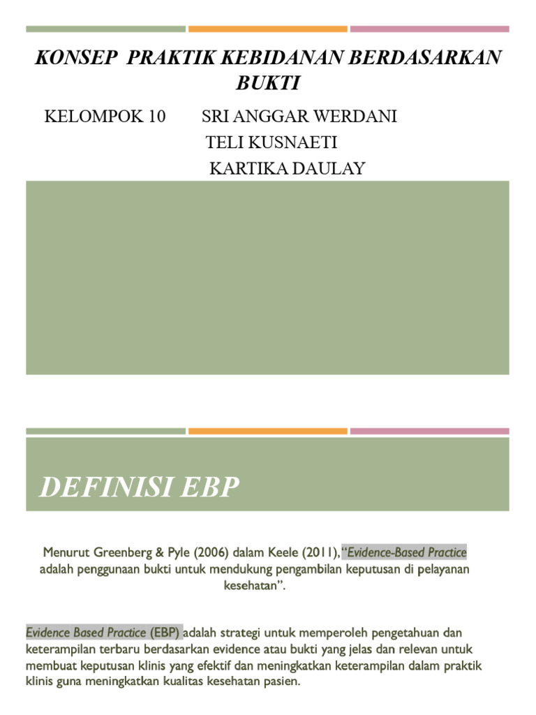 Konsep Kebidanan Berdasarkan Bukti Kel 10 | PDF | Kesehatan Holistik ...