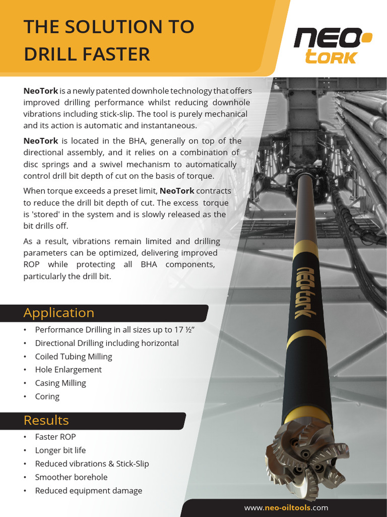 Neo Oiltools - General Brochure | PDF
