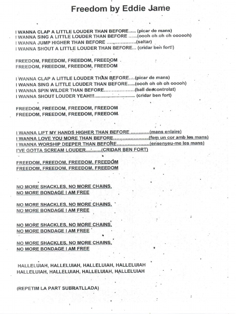 Freedom by Eddie James | PDF