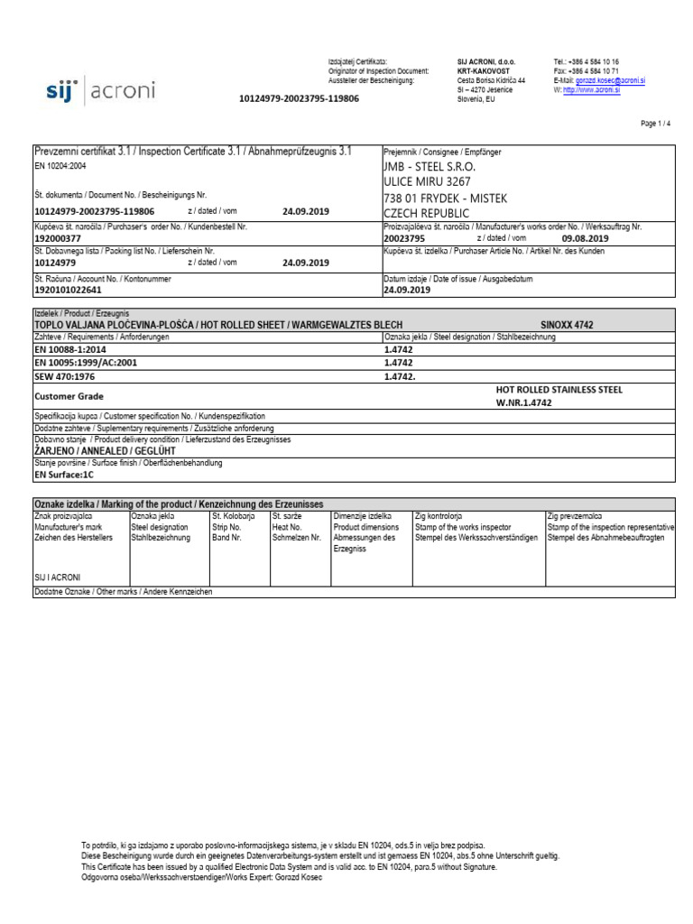 Decl Tabla Sicromal 4mm | PDF