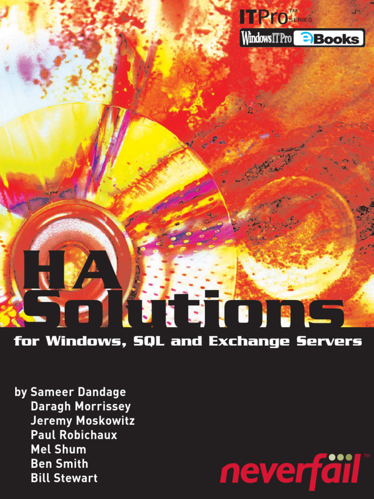 HA Solutions For Windows, SQL, and Exchange Servers | PDF | Group Policy | Windows 2000