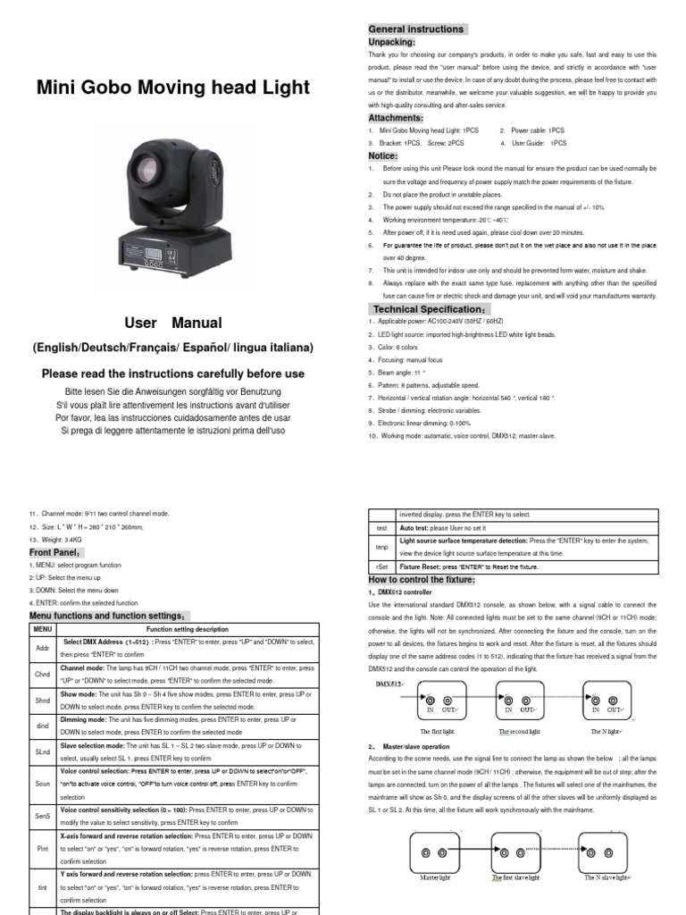 Manual Gobo | PDF