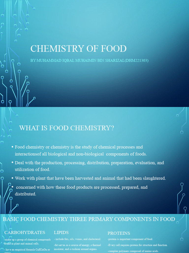 Chemistry of Food | PDF | Wellness