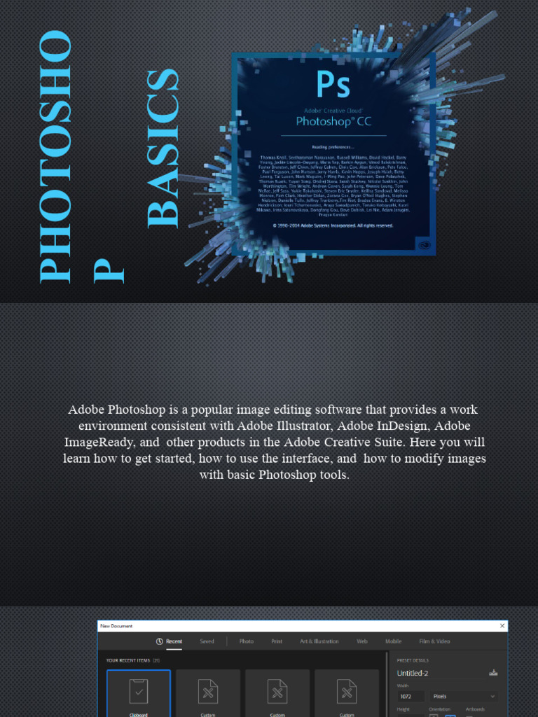 Photoshop Basics: Getting Started Guide | PDF