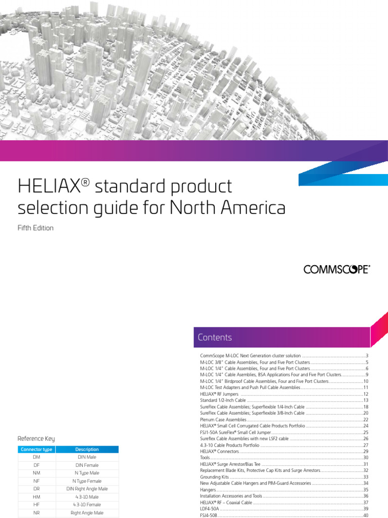2663 Heliax Standard Product Selection Guide Co 111054 en | PDF