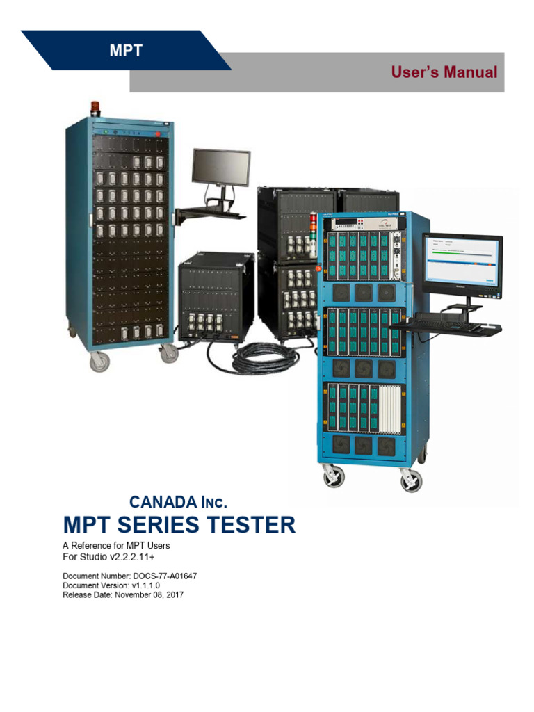 MPT User's Manual v1.1.1.0 | PDF | Installation (Computer Programs ...