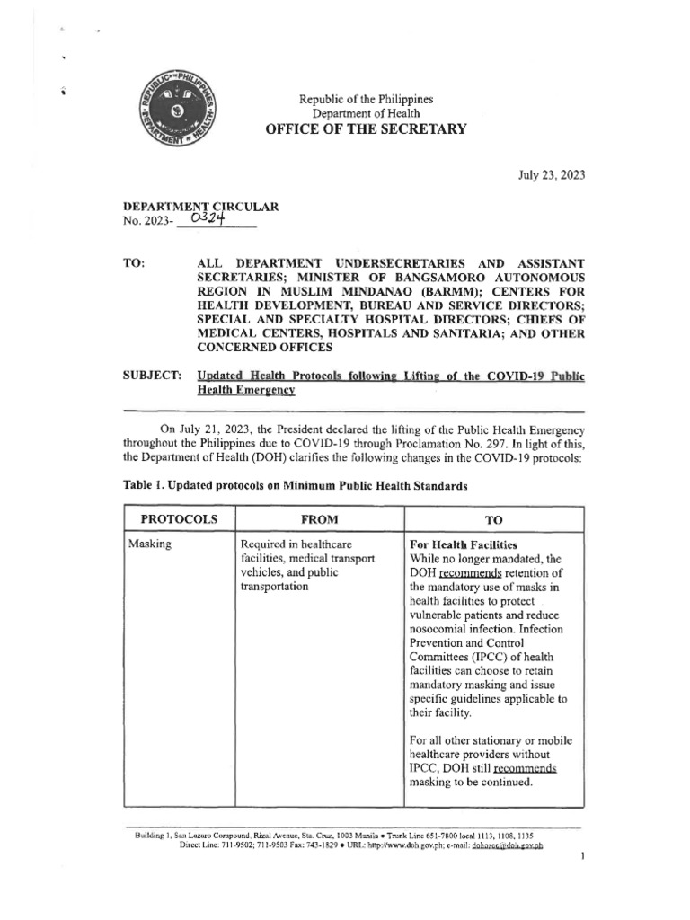 Department Circular 2023-0324 | PDF