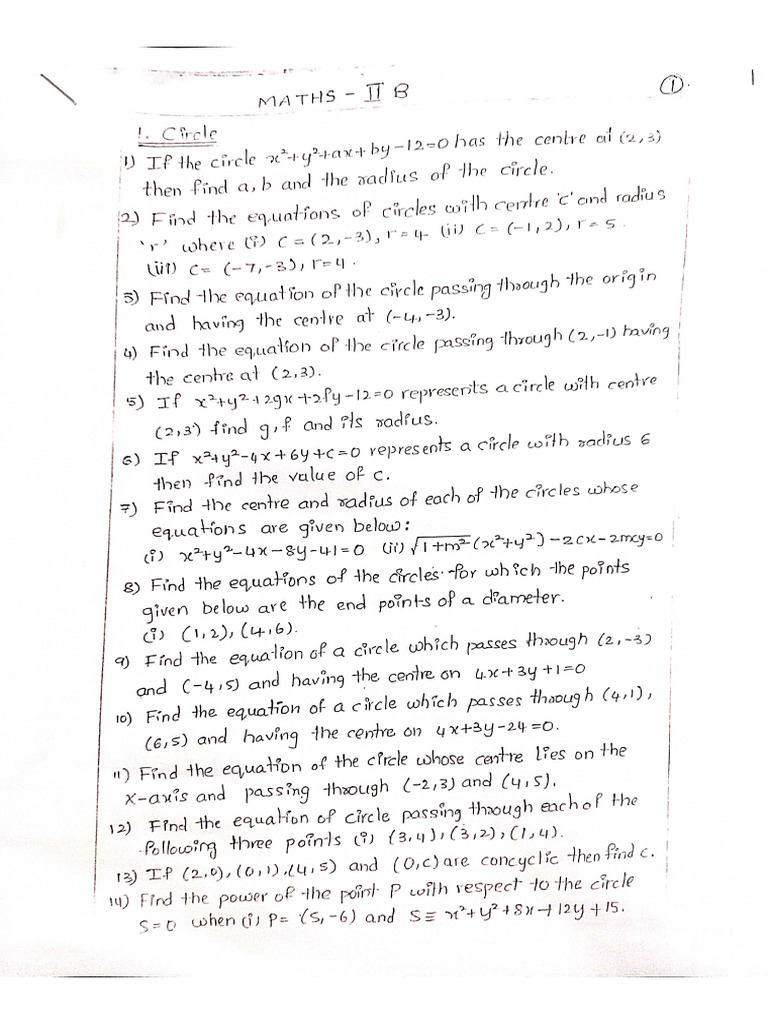 Maths 2B IPE FILE | PDF