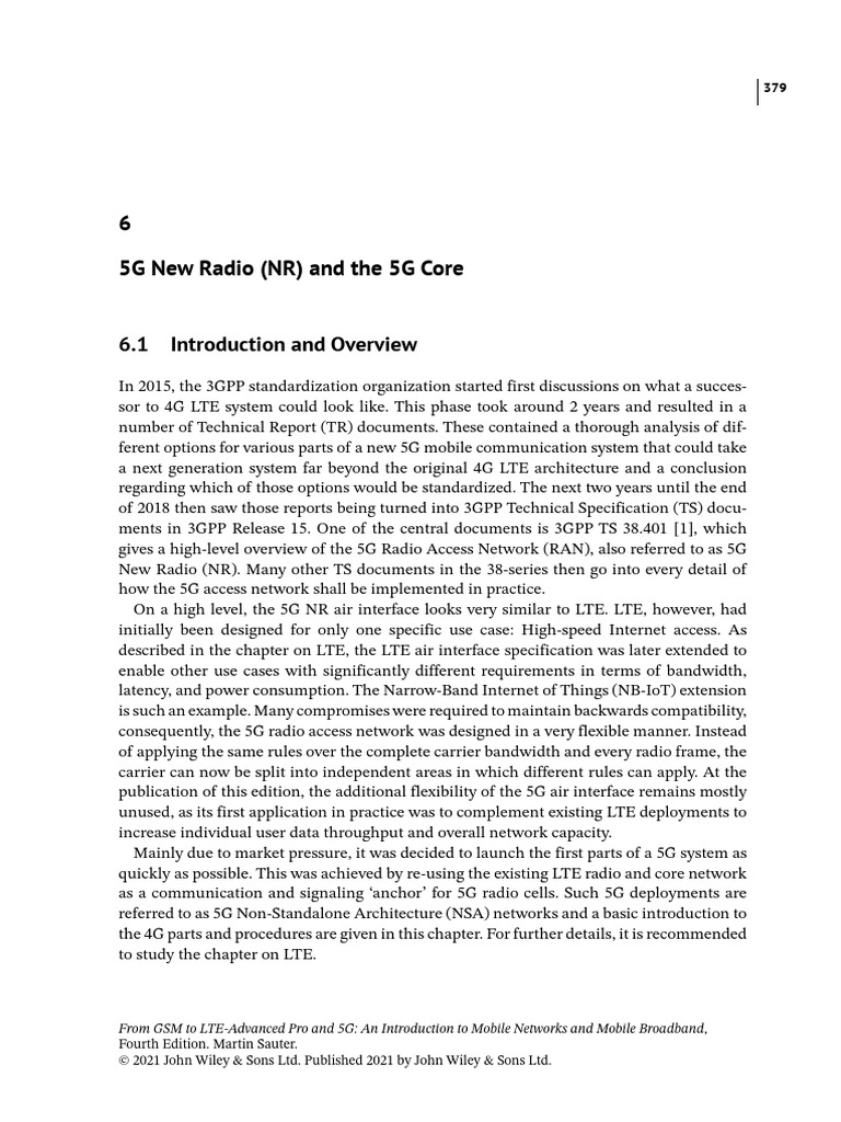 From GSM To LTE-Advanced Pro and 5G An Introduction To Mobile Networks ...
