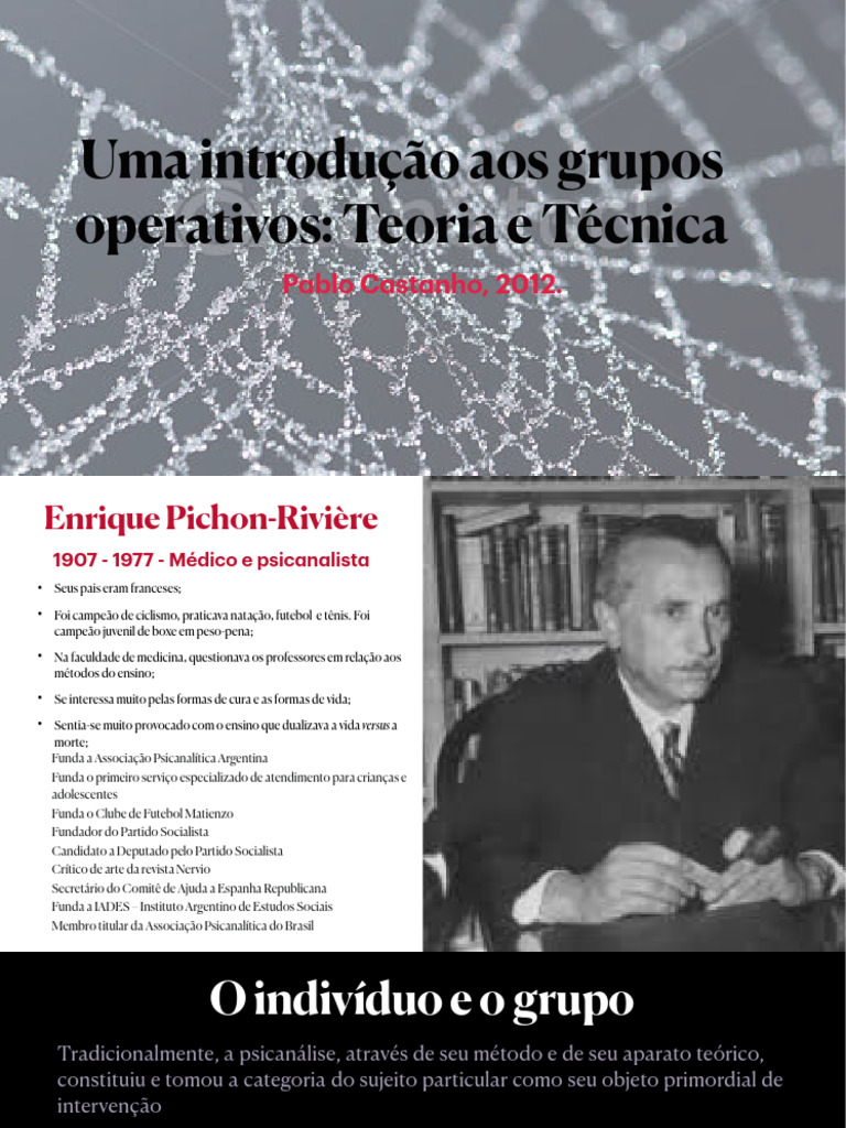 16 - 05 - Pichon-Rivière - Grupos Operativos | PDF