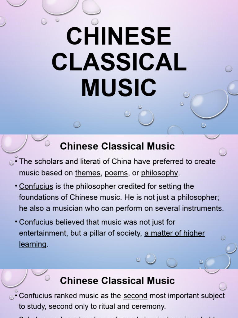 Chinese Classical Music | PDF