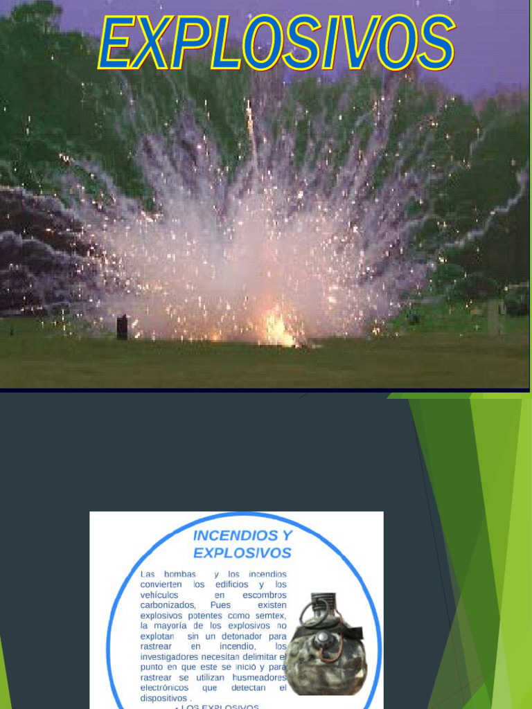 Explosivos | PDF | Sustancias químicas | Ciencias fisicas