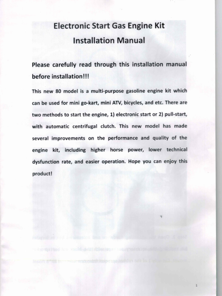 Bullet Train 2-Stroke Installation Guide | PDF