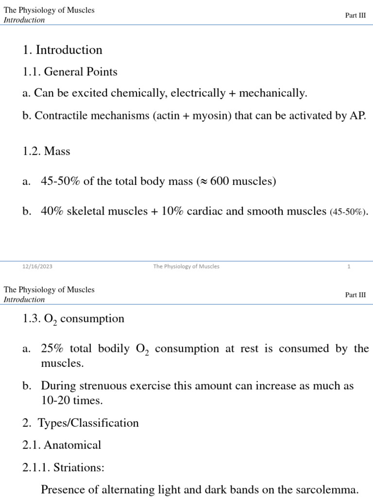 Muscle Physiology PDF | PDF | Muscle Contraction | Skeletal Muscle