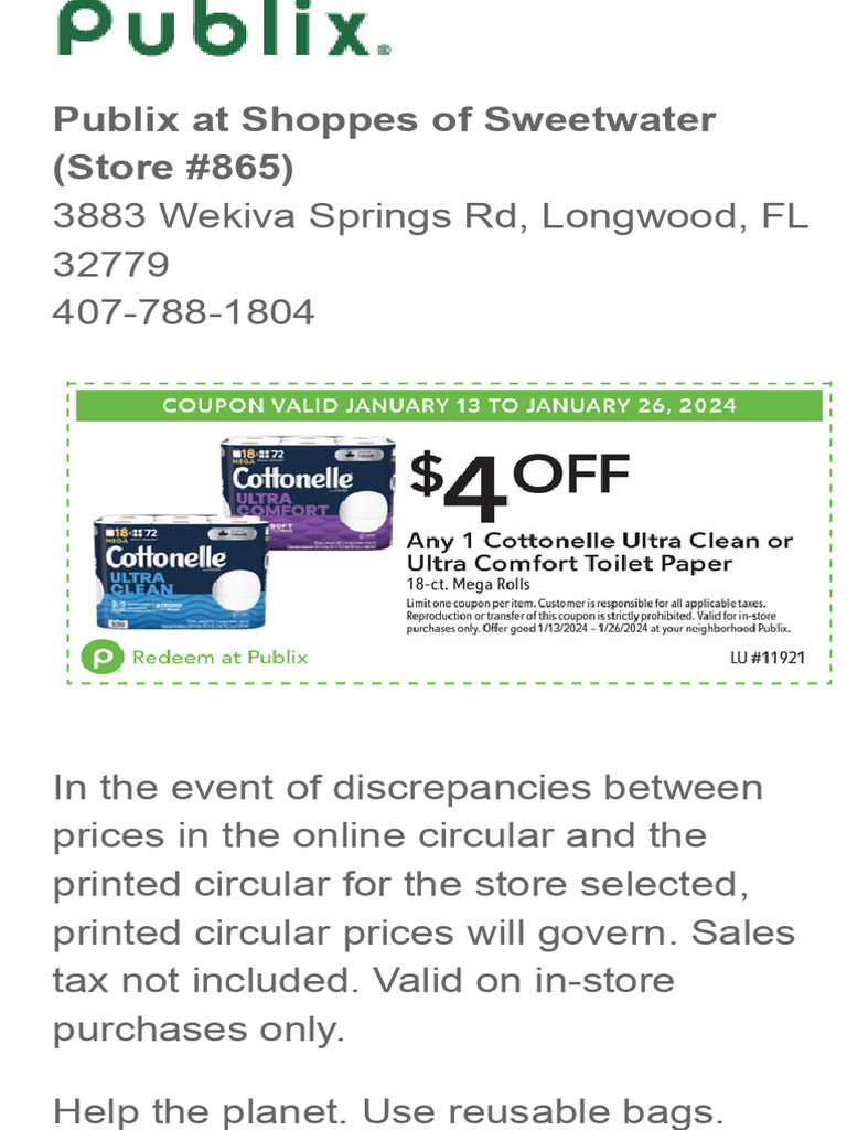 Publix Weekly Deals & Coupons | PDF