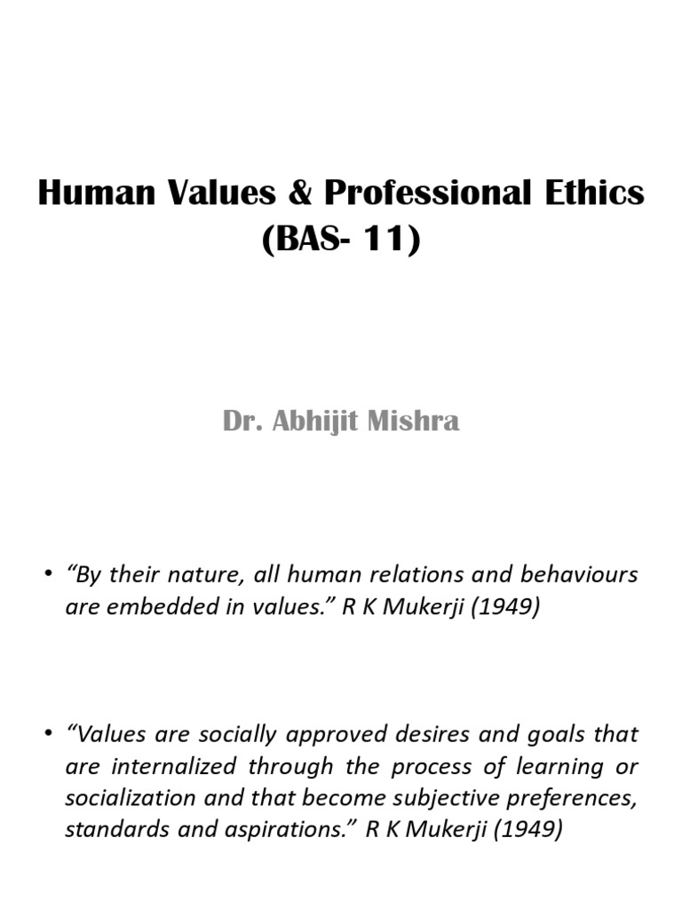 Human Values and Professional Ethics | PDF | Happiness | Motivation