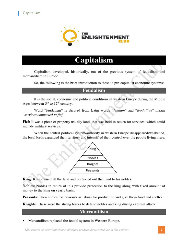 Capitalism | PDF