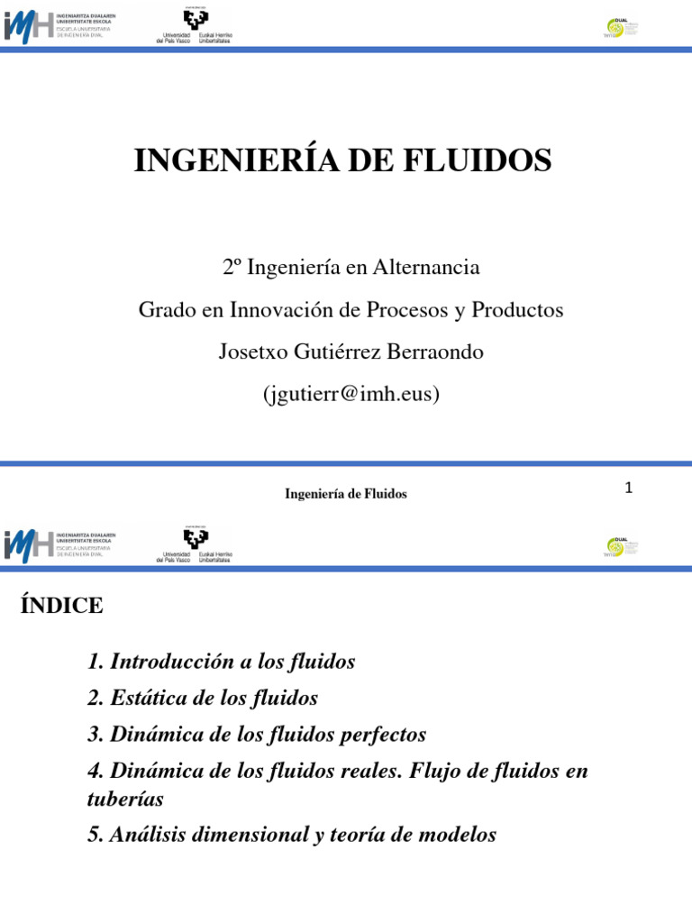 1 Introduccion PropiedadesDeLosFluidos20 21 | PDF | Gases | Mecánica de fluidos