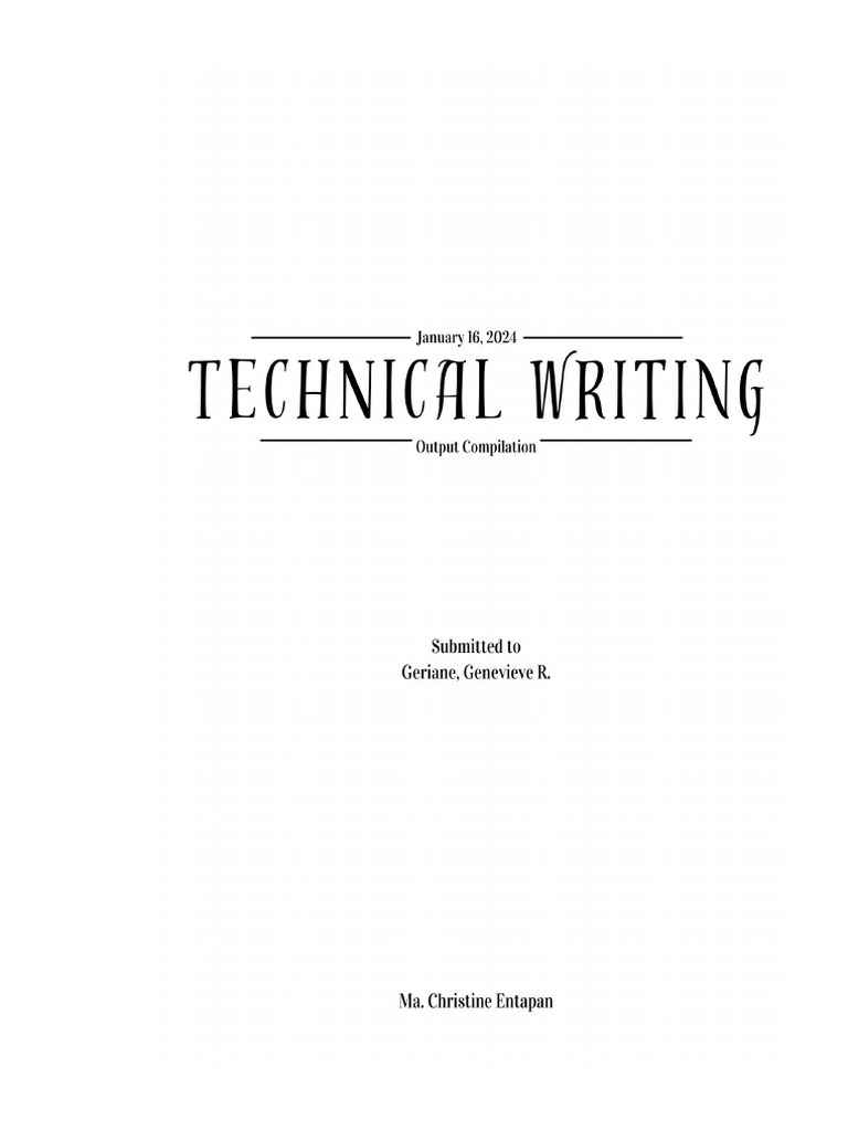 Technical Writing | PDF