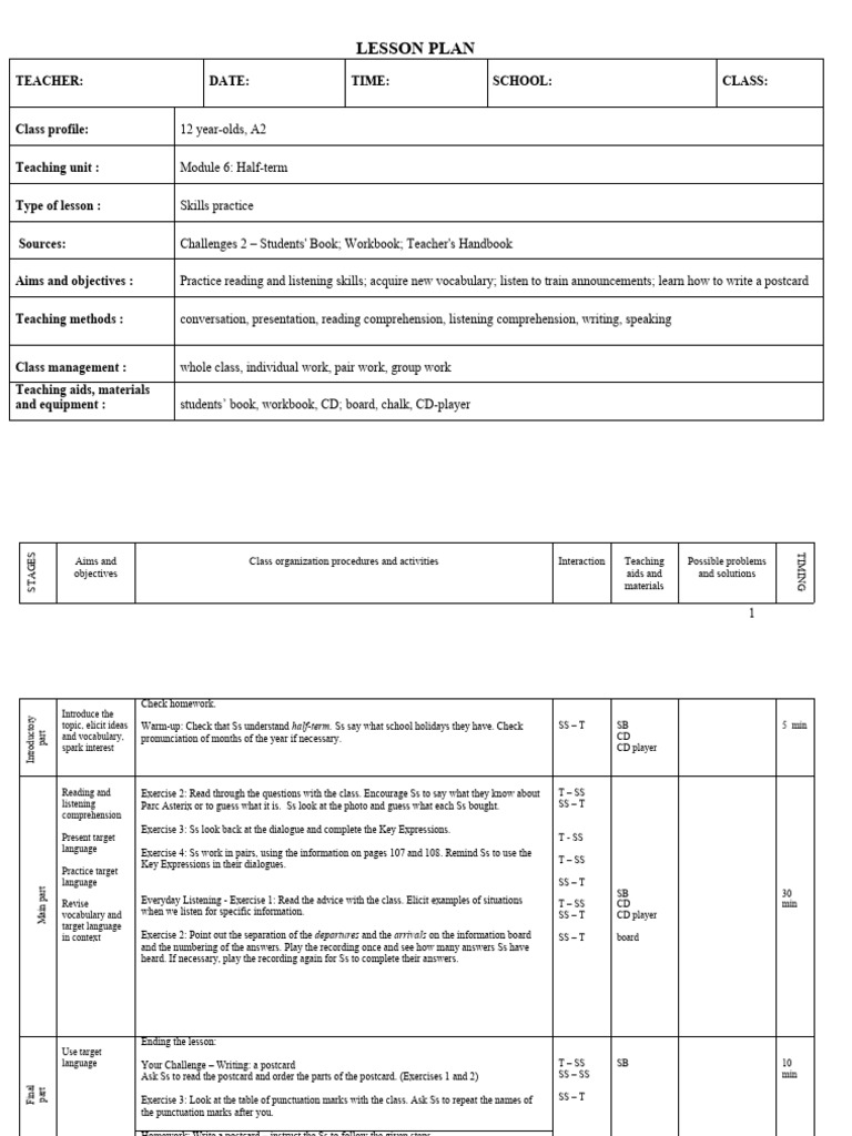 Challenges 2, Module 6, Lesson 3 | PDF | Reading Comprehension | Cognition