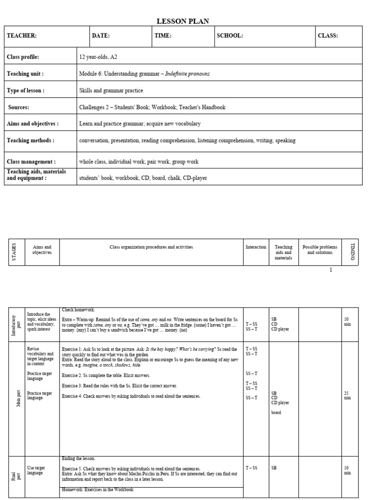 Challenges 2, Module 6, Lesson 4 | PDF | Vocabulary | Reading Comprehension