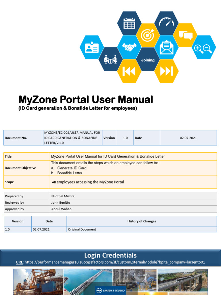MyZone Portal Manual: ID Card & Letter | PDF | Identity Document | Cyberspace