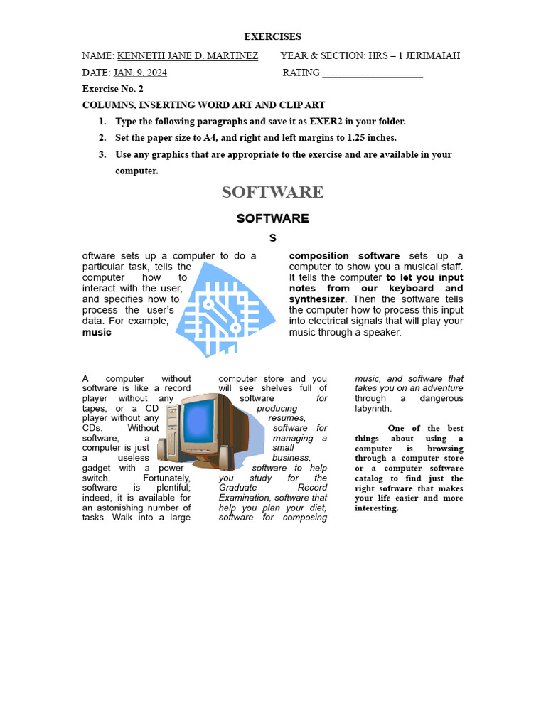 EXER2 | PDF | Software | Computing