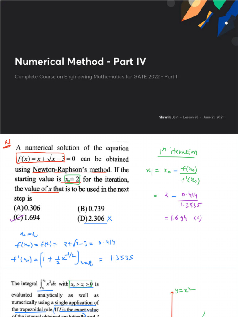 Numerical Method Part IV With Anno | PDF