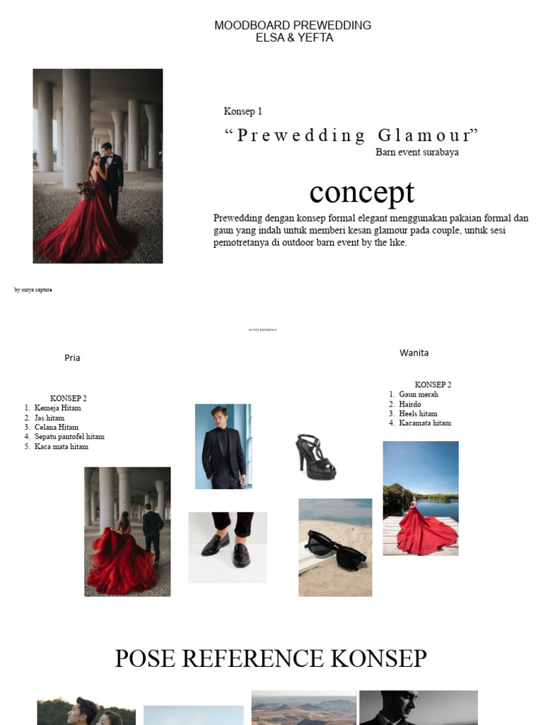 Moodboard Prewedding Elsa + Yefta | PDF