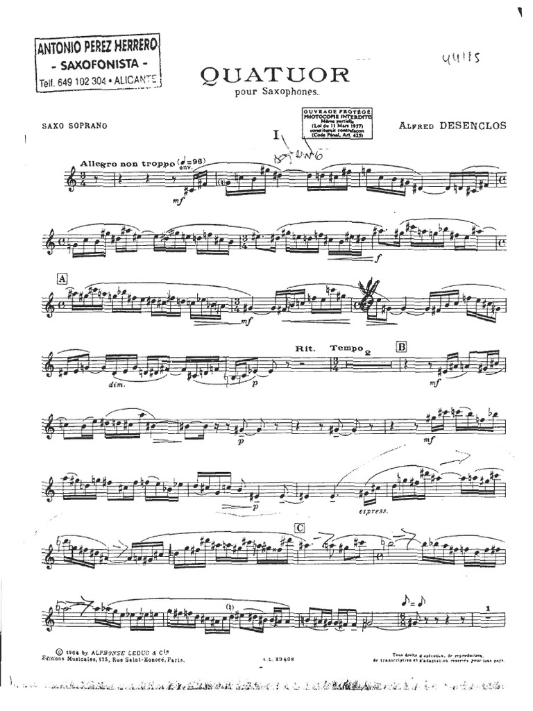 Desenclos Soprano | PDF