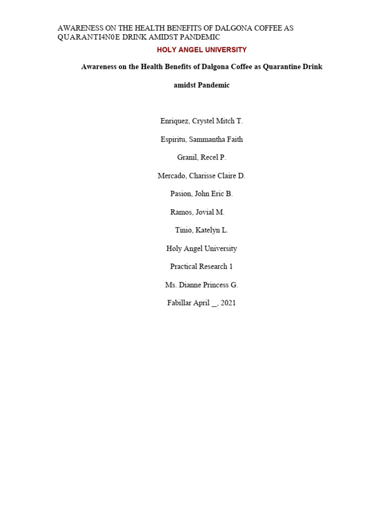 Group 4 the Final Paper | PDF