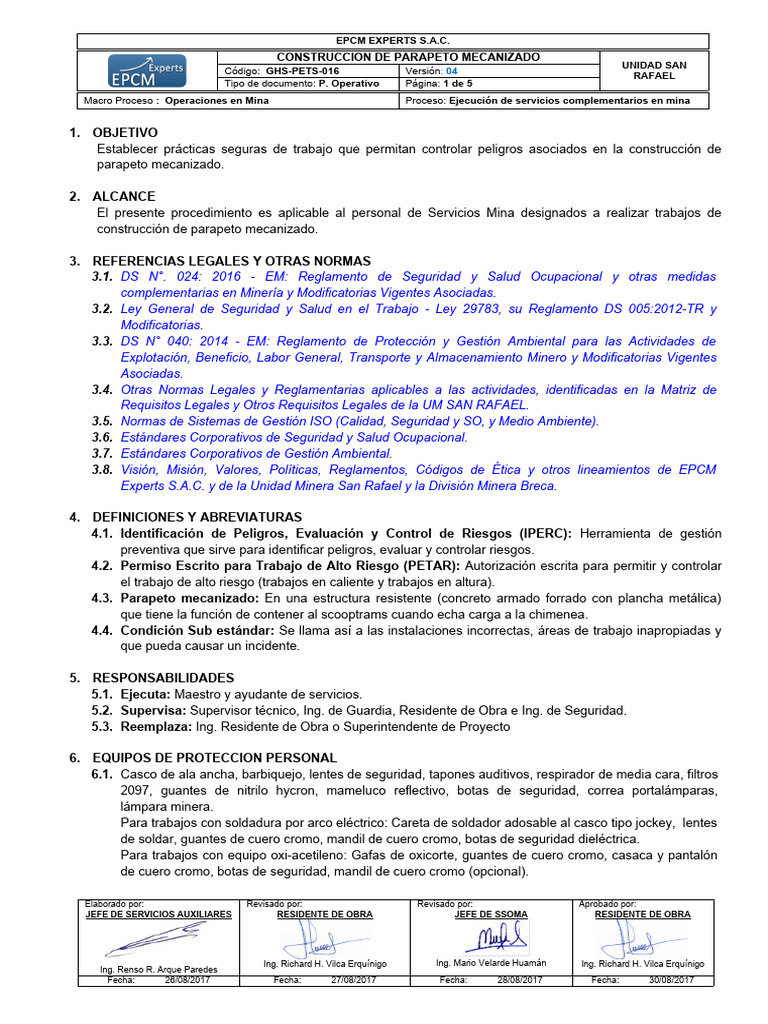 Construcción de Parapeto Mecanizado | PDF | Soldadura | Construcción